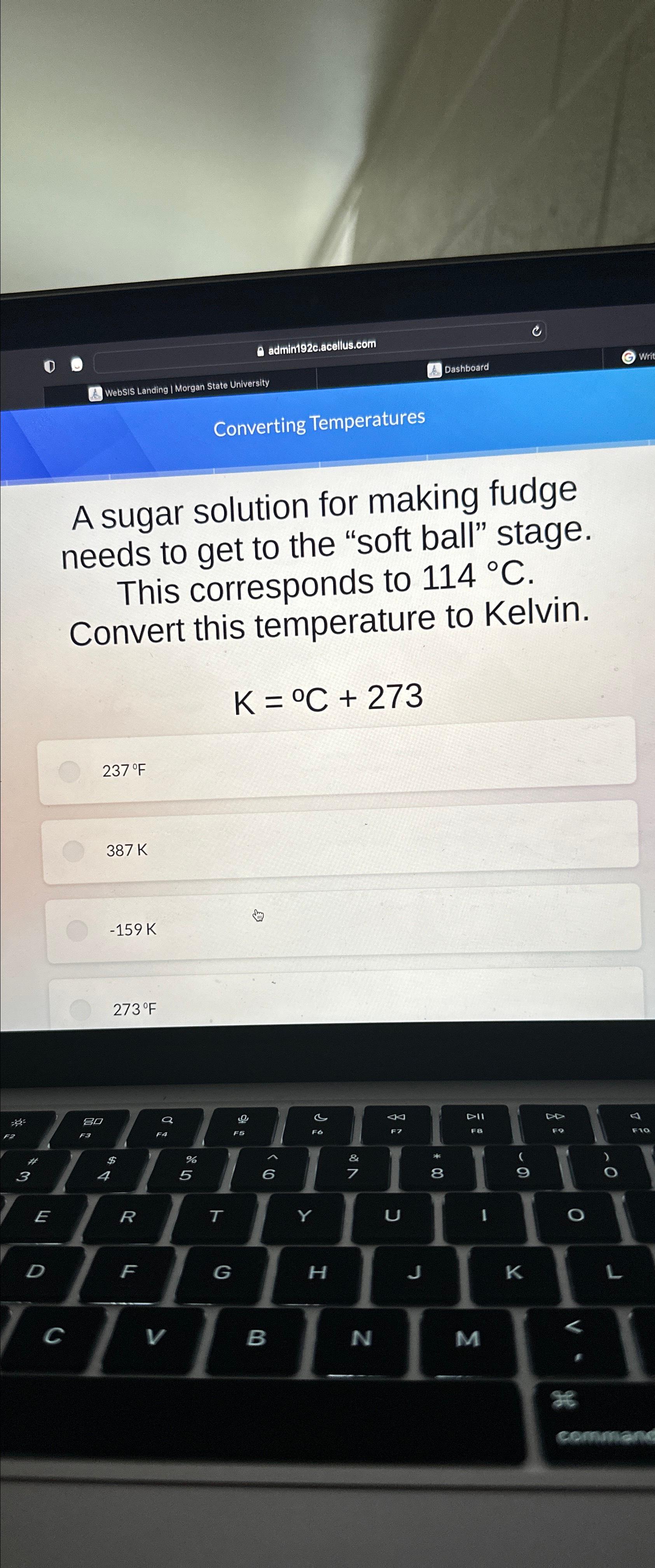 Solved Converting TemperaturesA sugar solution for making | Chegg.com