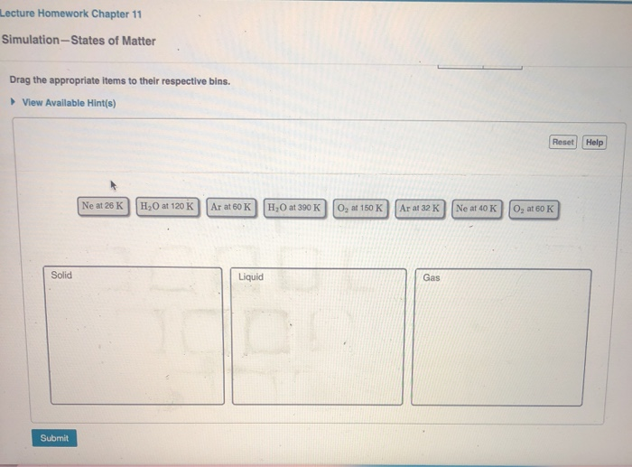 Solved Lecture Homework Chapter 11 Simulation - States of | Chegg.com