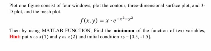 Solved Plot one figure consist of four windows, plot the | Chegg.com
