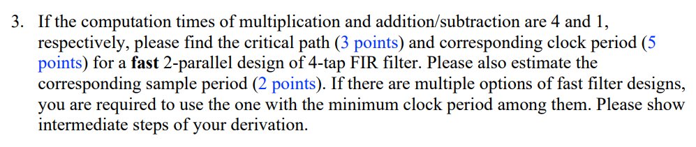 If the computation times of multiplication and | Chegg.com