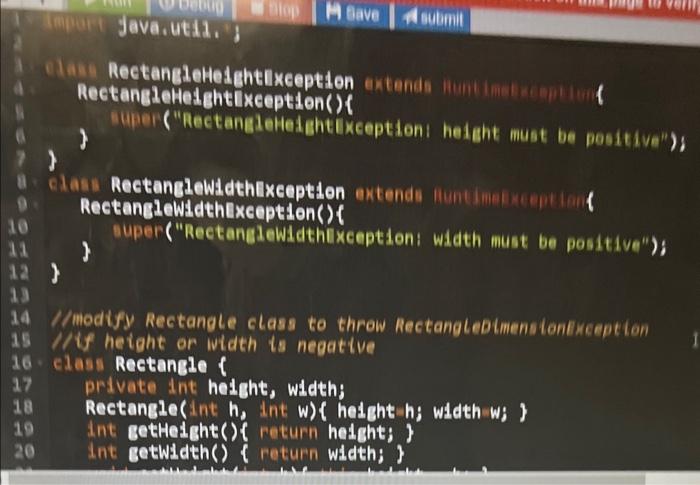 Solved In this lab, you are given two exception classes, a | Chegg.com