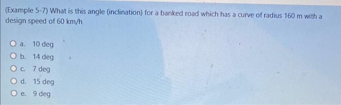 Solved (Example 5-7) What is this angle (inclination) for a | Chegg.com