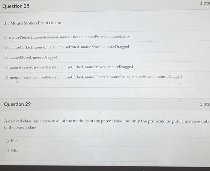 Solved Although classes can be inherited from one-another, | Chegg.com