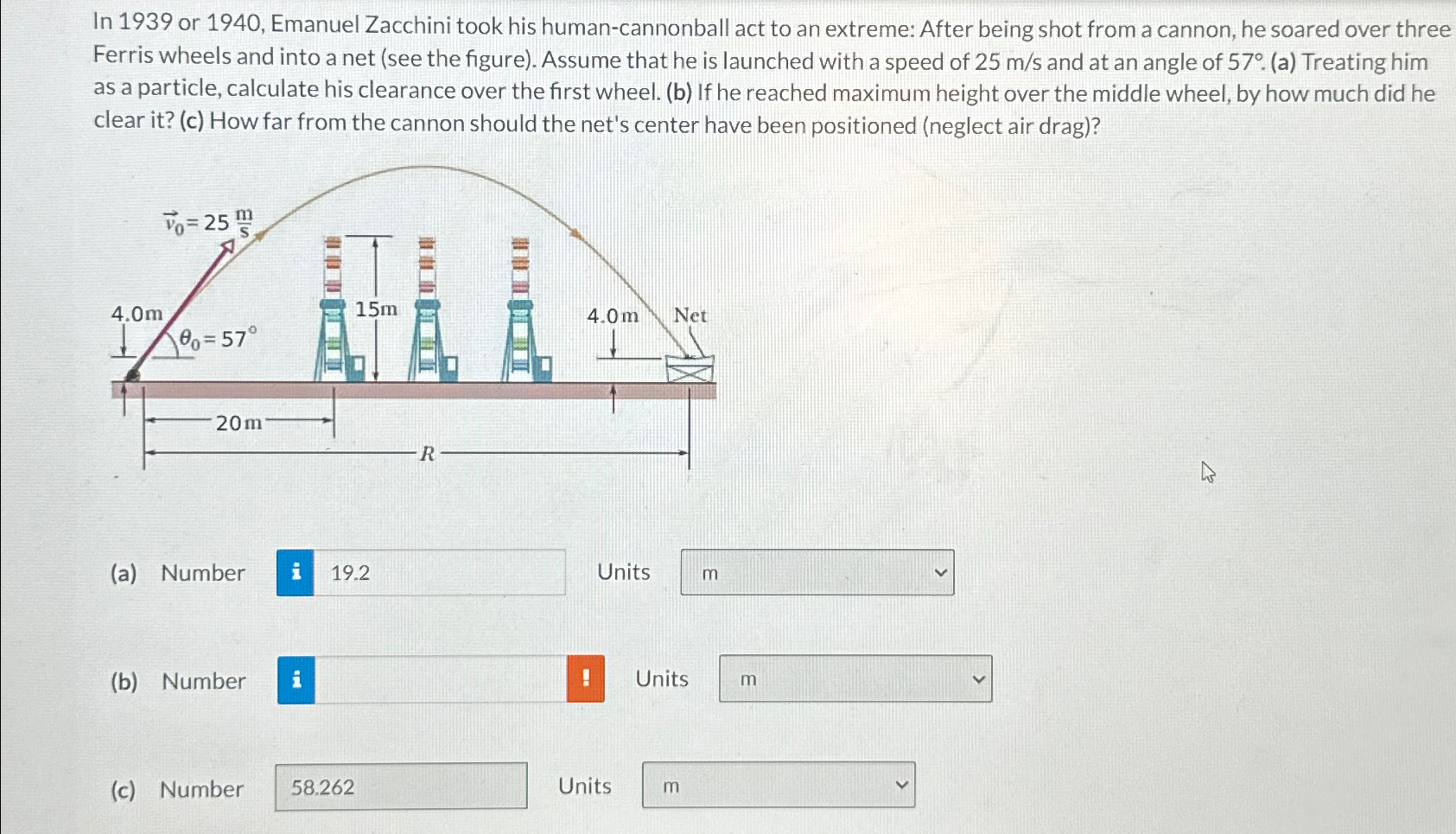 Solved In 1939 ﻿or 1940, ﻿Emanuel Zacchini took his | Chegg.com
