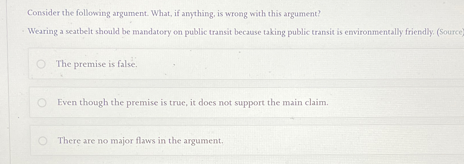 Solved Consider the following argument. What, if anything, | Chegg.com