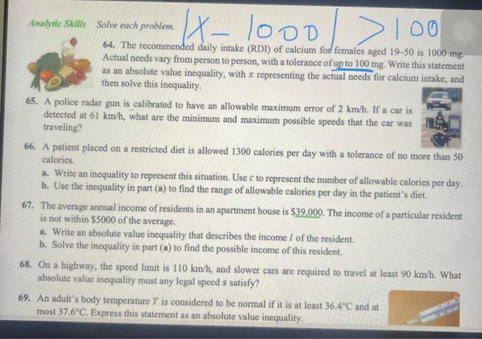 Solved 64. The recommended daily intake (RDI) of calcium for | Chegg.com
