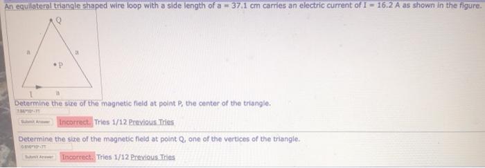 Solved A square shaped wire loop with a side length of a = | Chegg.com