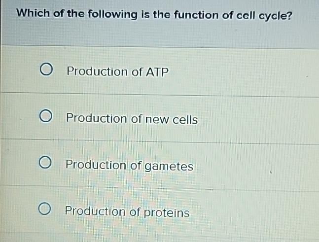 Solved Which of the following is the function of cell | Chegg.com