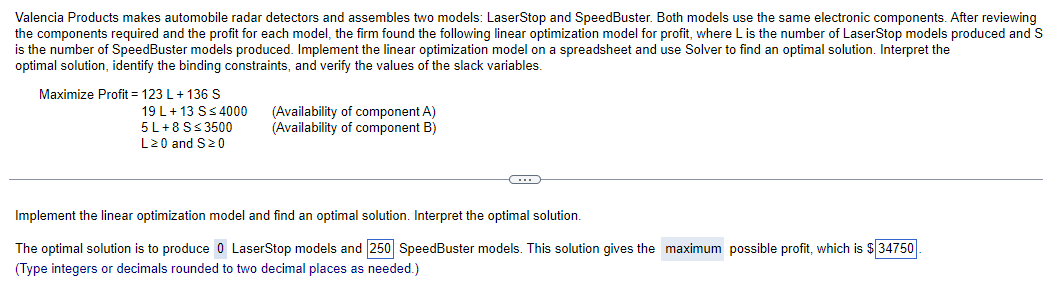 Solved Valencia Products makes automobile radar detectors | Chegg.com