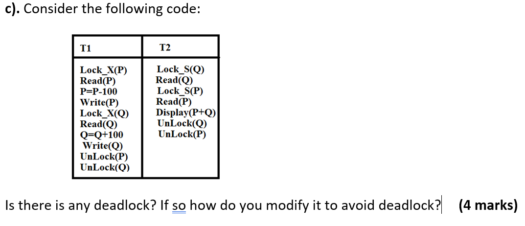 Solved c). ﻿Consider the following code:Is there is any | Chegg.com