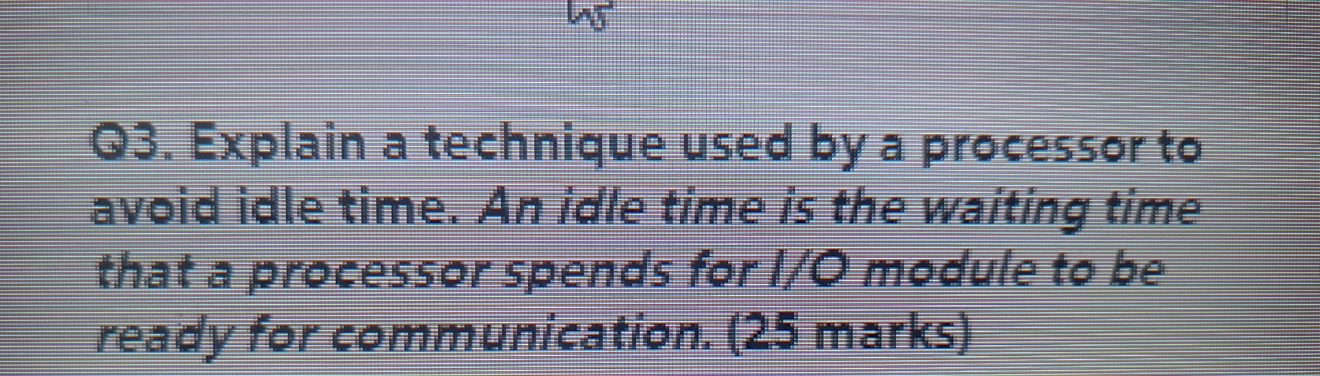 Solved Explain a technique used by a processor to avoid idle | Chegg.com