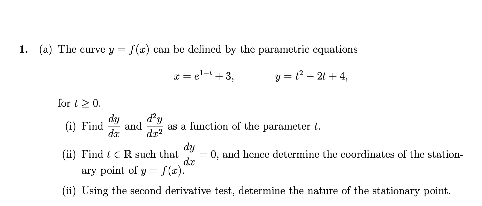 Solved (a) ﻿The curve y=f(x) ﻿can be defined by the | Chegg.com
