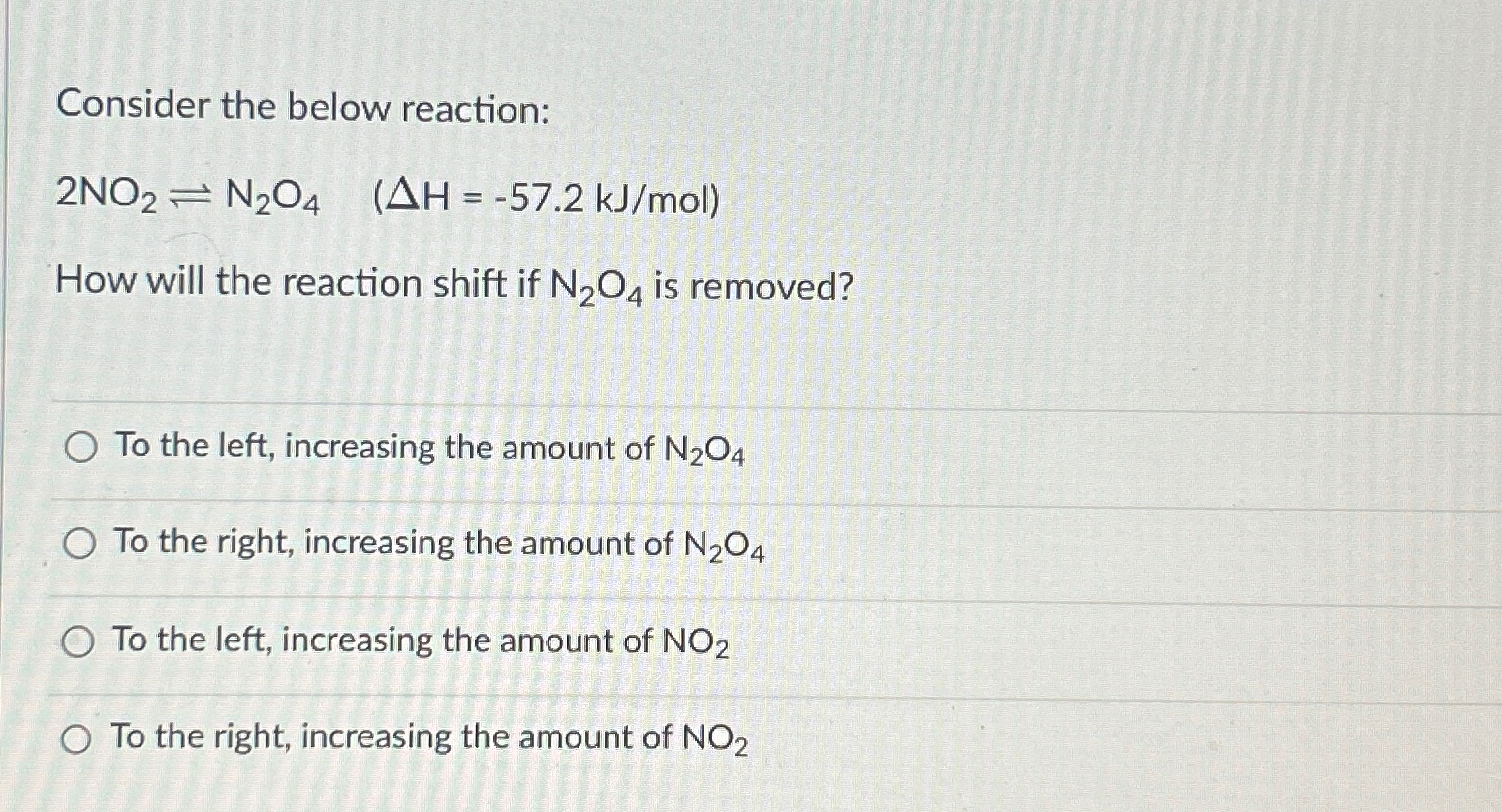 Solved Consider the below reaction: | Chegg.com