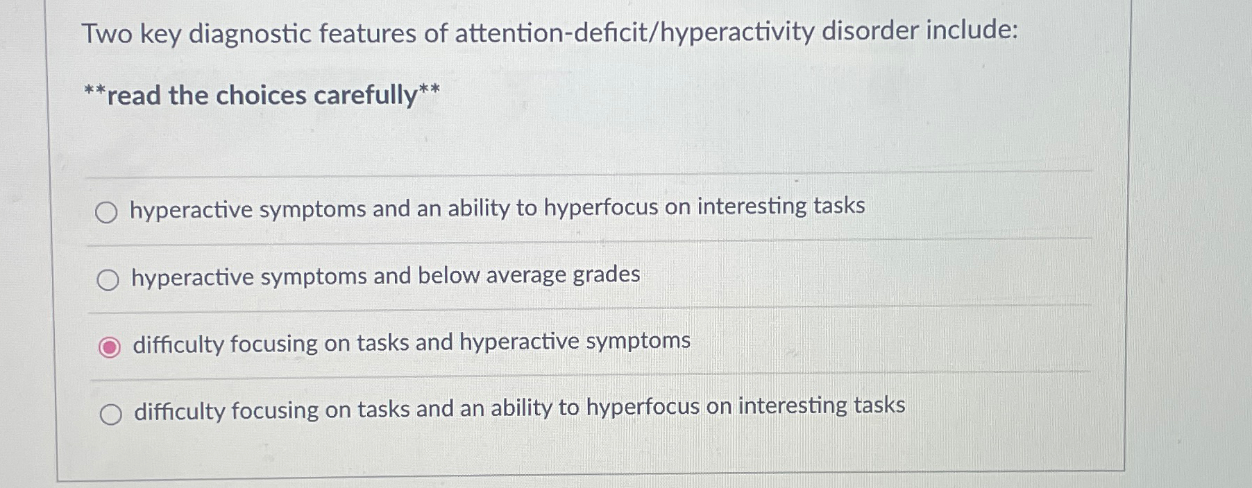Solved Two key diagnostic features of | Chegg.com
