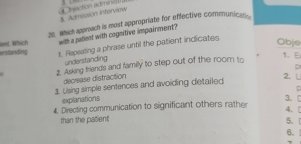 Solved Admission interviewWhich approach is most appropriate | Chegg.com