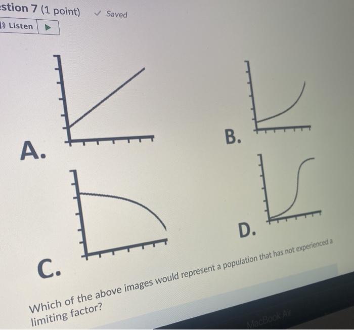 Solved estion 7 (1 point) Saved 1) Listen L B. A. L D. C. | Chegg.com Solved estion 7 (1 point) Saved 1) Listen L B. A. L D. C. | Chegg.com