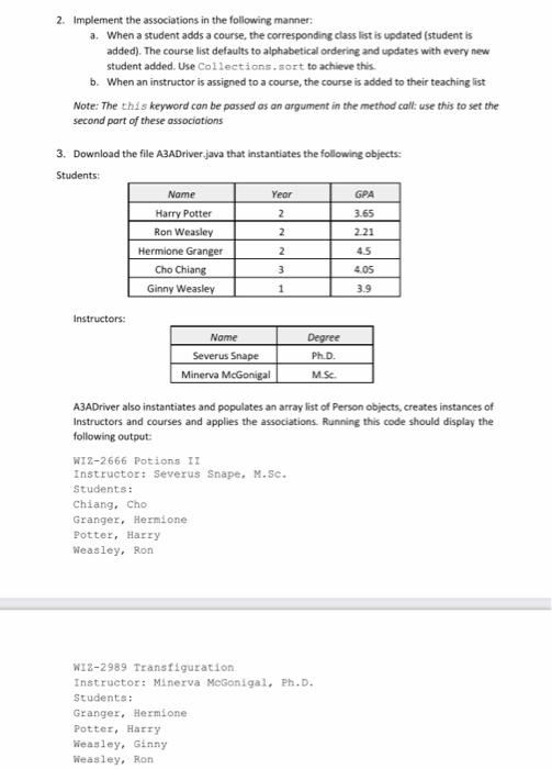 Help Code The Program In Java Please All Files Are 