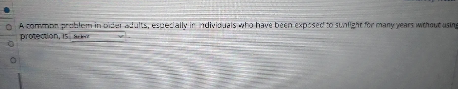 Solved A common problem in older adults, especially in | Chegg.com