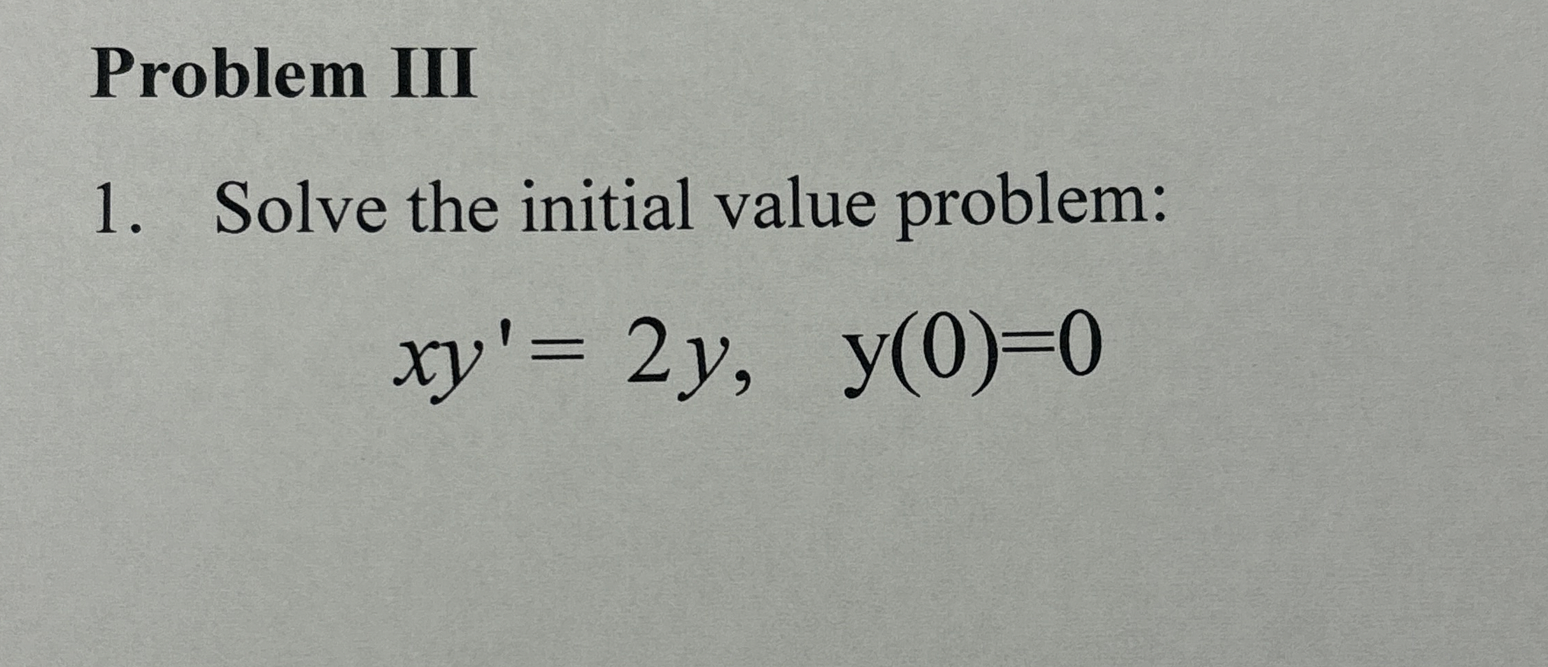 Solved How do you solve this initial value problem for | Chegg.com