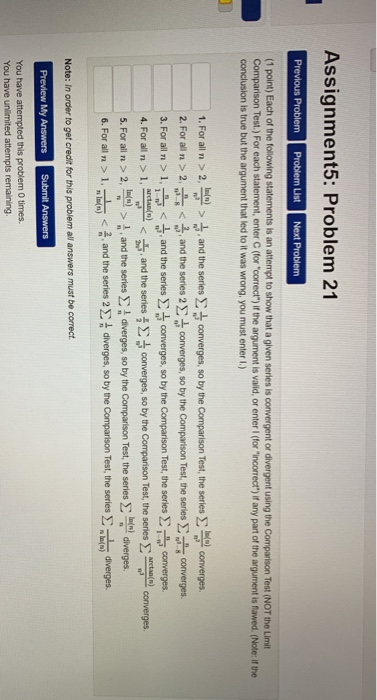 Solved Assignment5 Problem 21 Previous Problem Problem List 8334