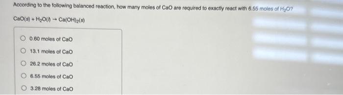 Solved According to the following balanced reaction, how | Chegg.com