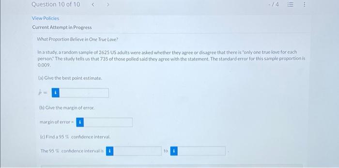 Solved Question 10 of 10 -/4 = 1 View Policies Current | Chegg.com