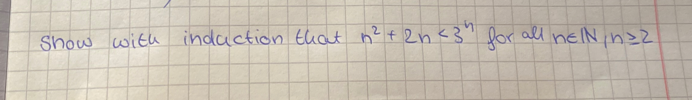 Solved Show with indaction that n2+2n