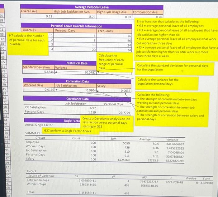 Solved show all steps and formulas for the instructions in | Chegg.com
