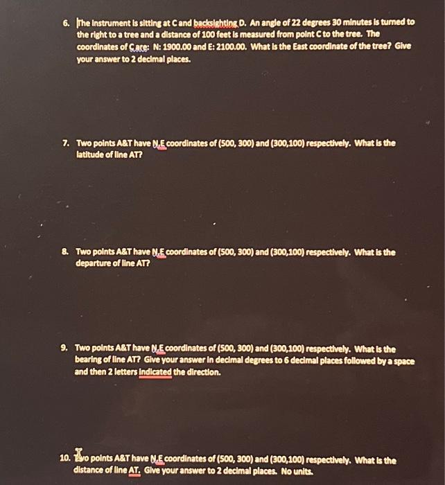 Solved Questions 1 through 6 refer to the following data. 1. | Chegg.com