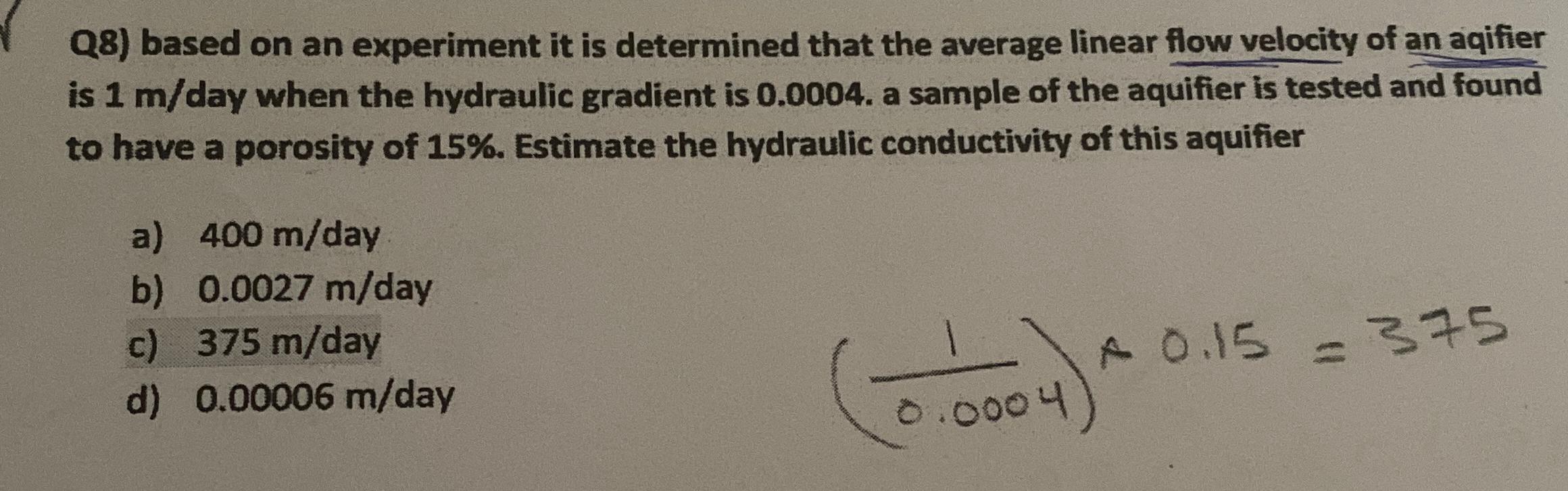 Solved Q8) ﻿based on an experiment it is determined that the | Chegg.com