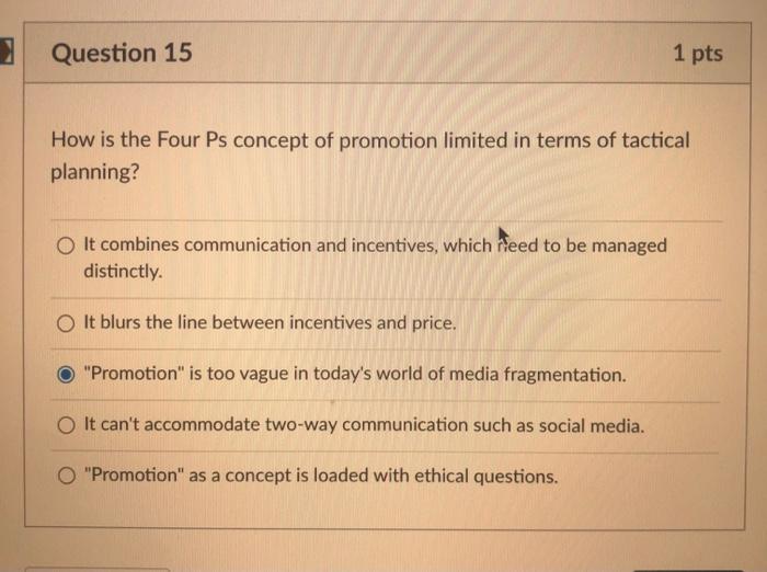 Solved Question 11 1 pts When HBO uses the slogan "It's Not | Chegg.com