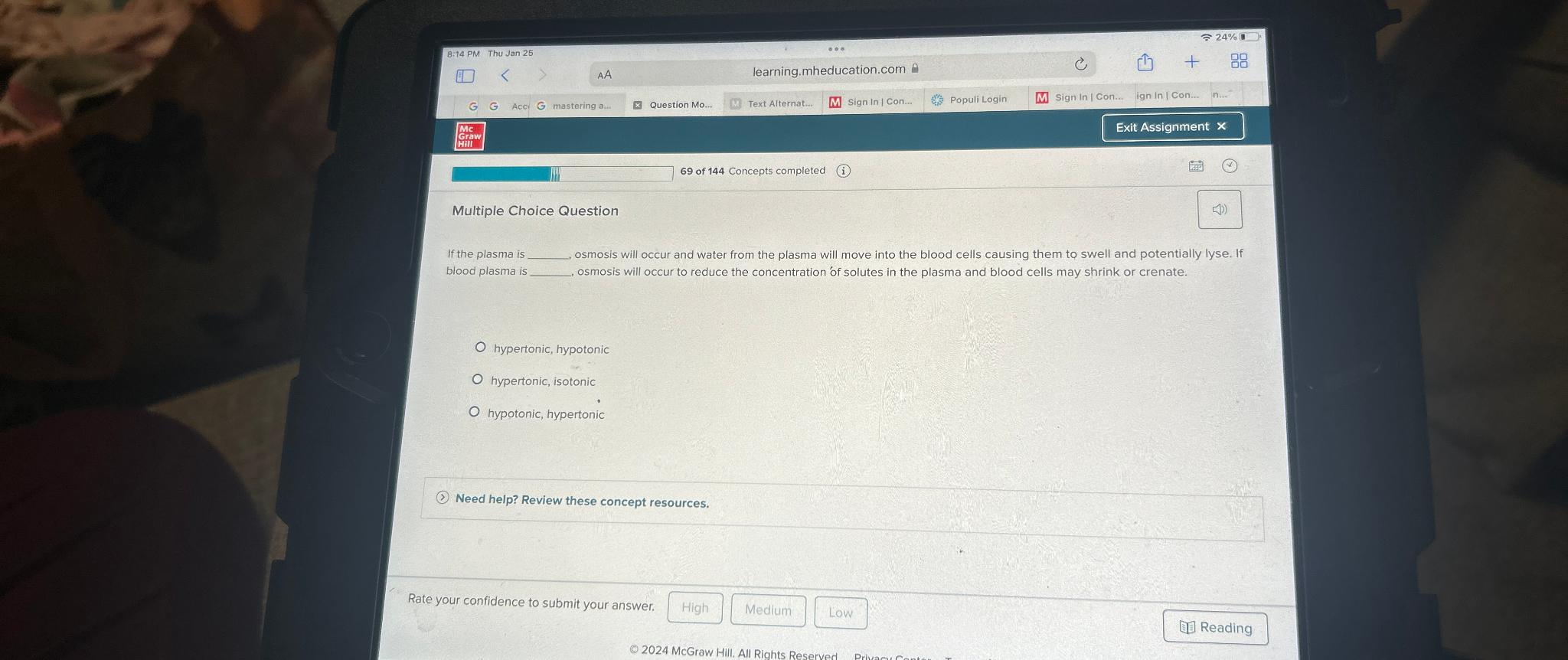 Solved Exit Assignment xMultiple Choice QuestionIf the | Chegg.com