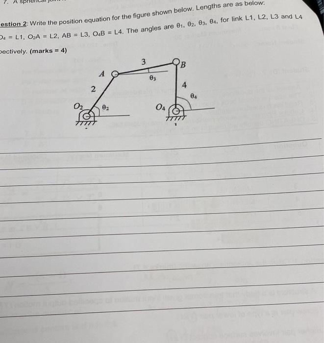 Solved estion 2: Write the position equation for the figure | Chegg.com