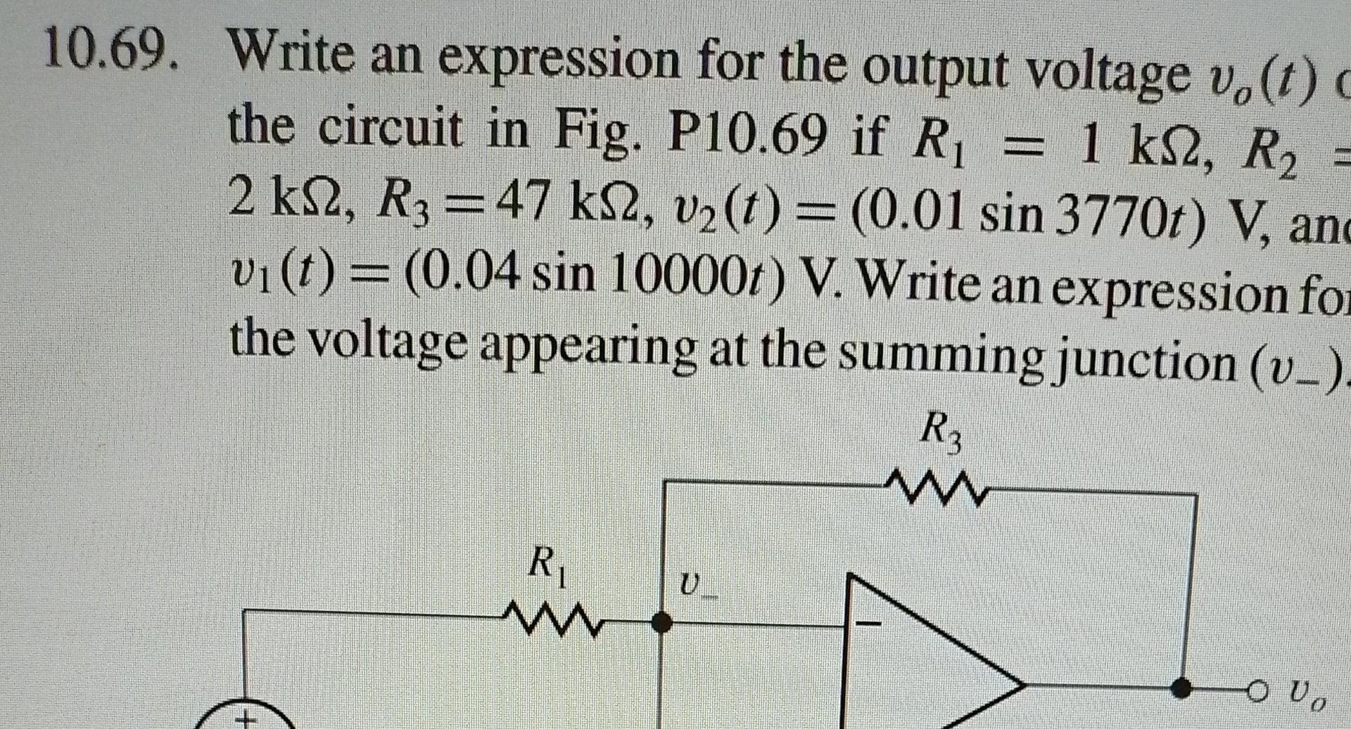 10.95. Find the midband gain in dB and the upper | Chegg.com