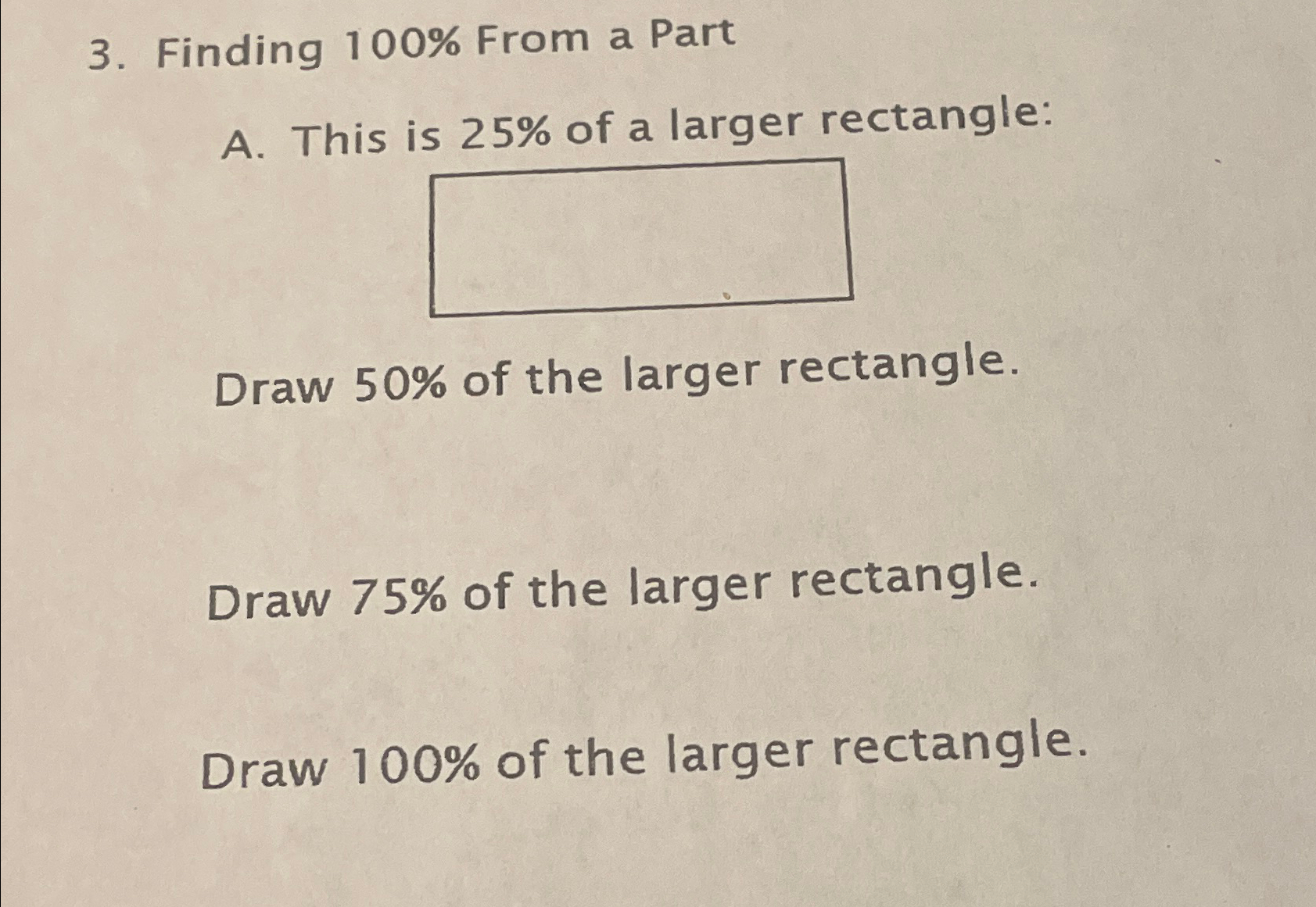 Solved Finding 100% ﻿From a PartA. ﻿This is 25% ﻿of a larger | Chegg.com