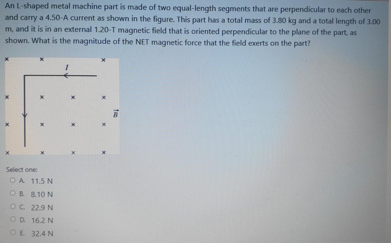 Solved An L-shaped metal machine part is made of two | Chegg.com