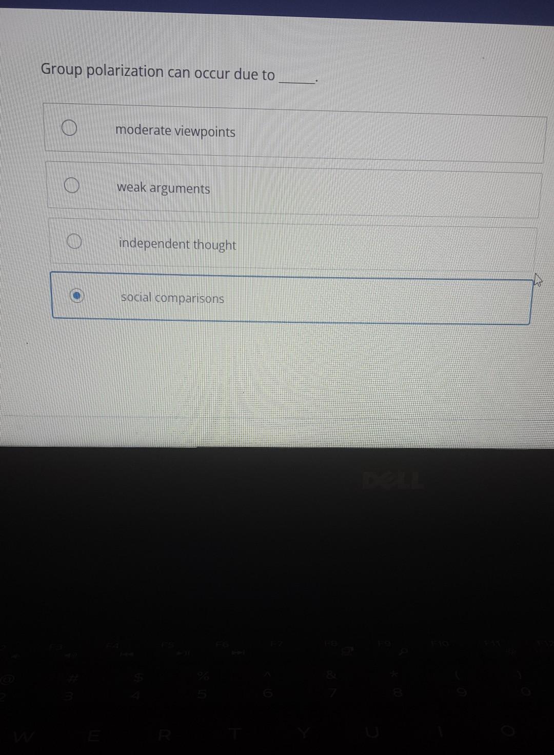 Solved Group polarization can occur due to moderate | Chegg.com