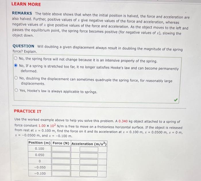 Solved GOAL Calculate forces and accelerations for a | Chegg.com