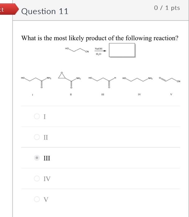 Solved What is the most likely product of the following | Chegg.com