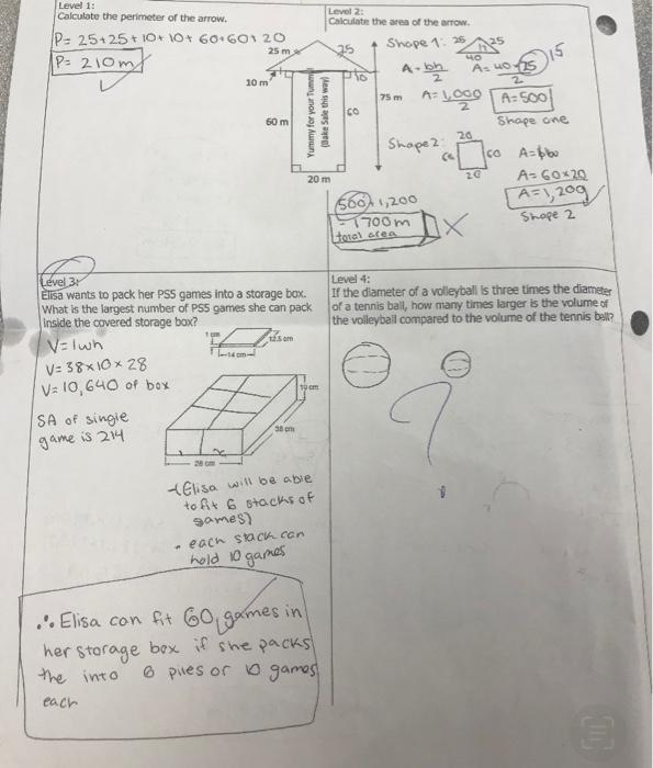 Solved Level 1: Calculate the perimeter of the arrow. P= | Chegg.com