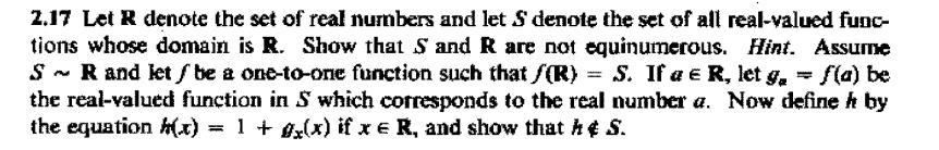 Solved 2 17 ﻿let R ﻿denote The Set Of Real Numbers And Let S