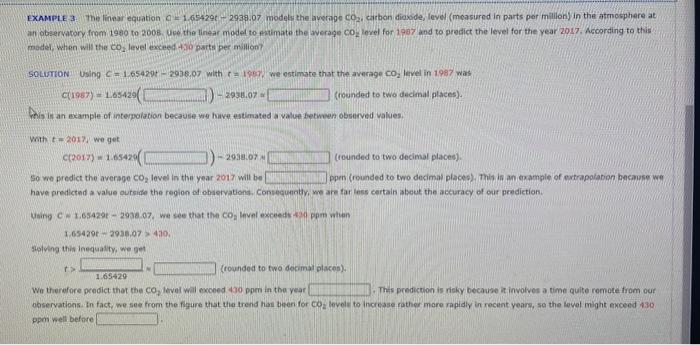 Solved an observatory from 1980 to 2008 . Ued the linear | Chegg.com