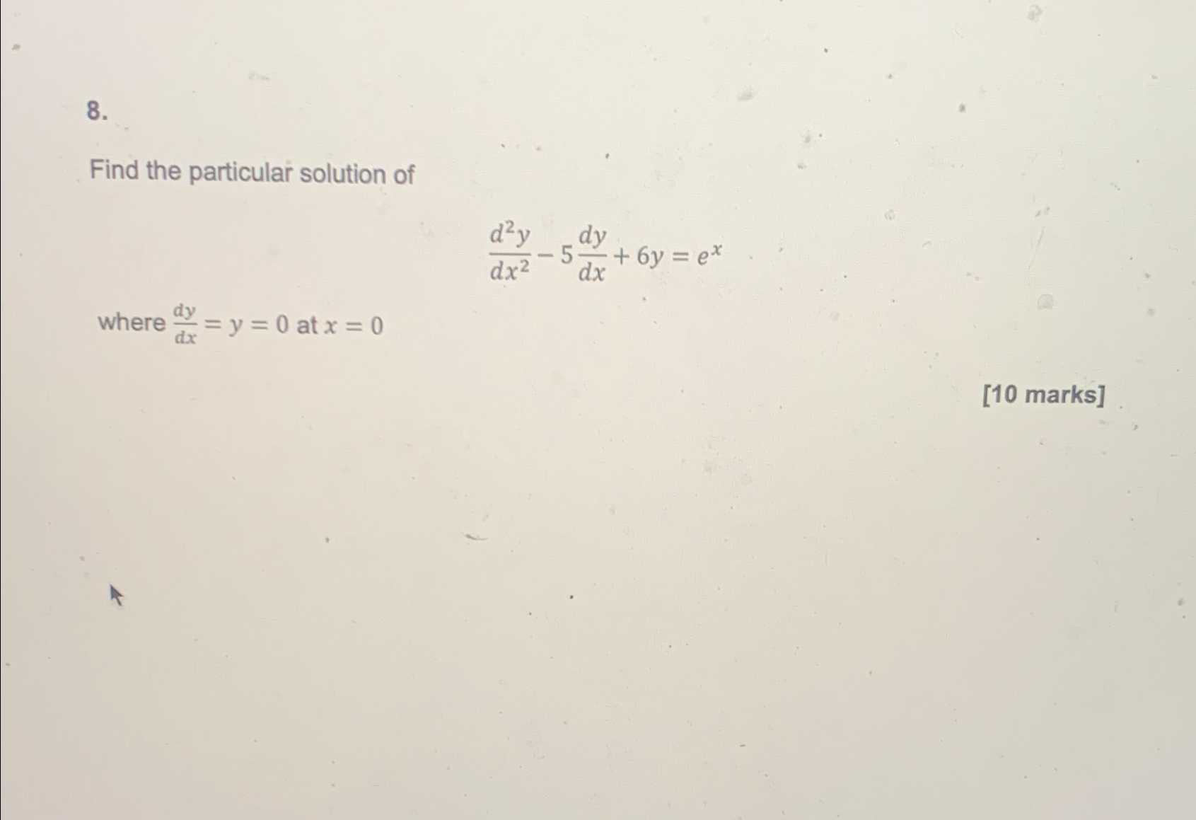 Solved Find the particular solution | Chegg.com