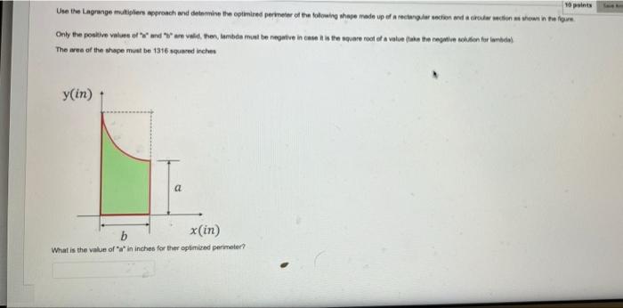 Solved paints Use the Lagrange muliplen pronch wid determine | Chegg.com