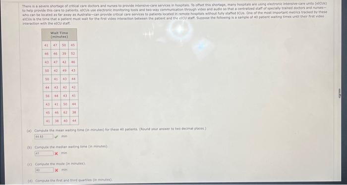 Solved interaction with the elcu stait. (D) Compuse the | Chegg.com