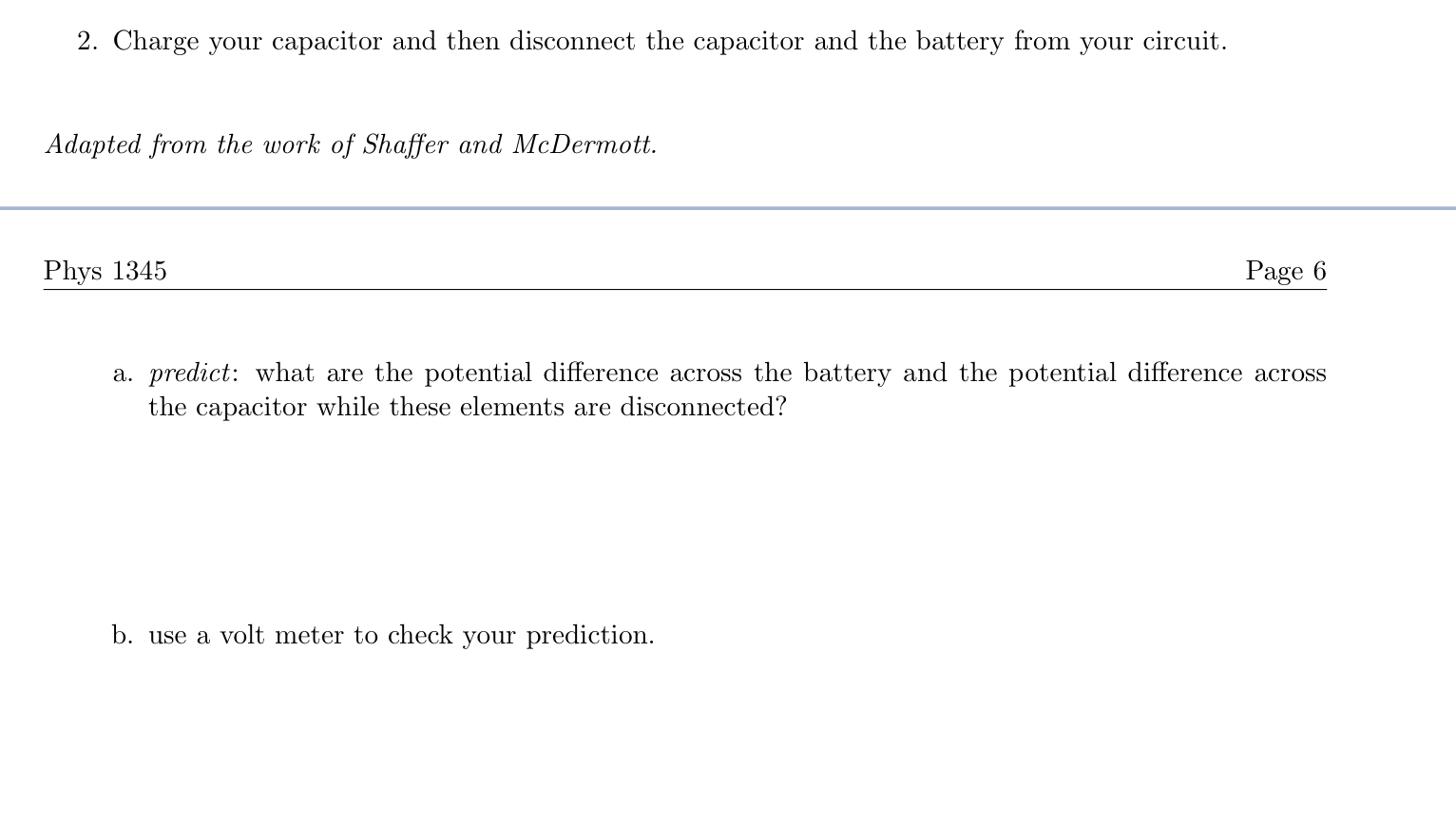 Solved Charge your capacitor and then disconnect the | Chegg.com