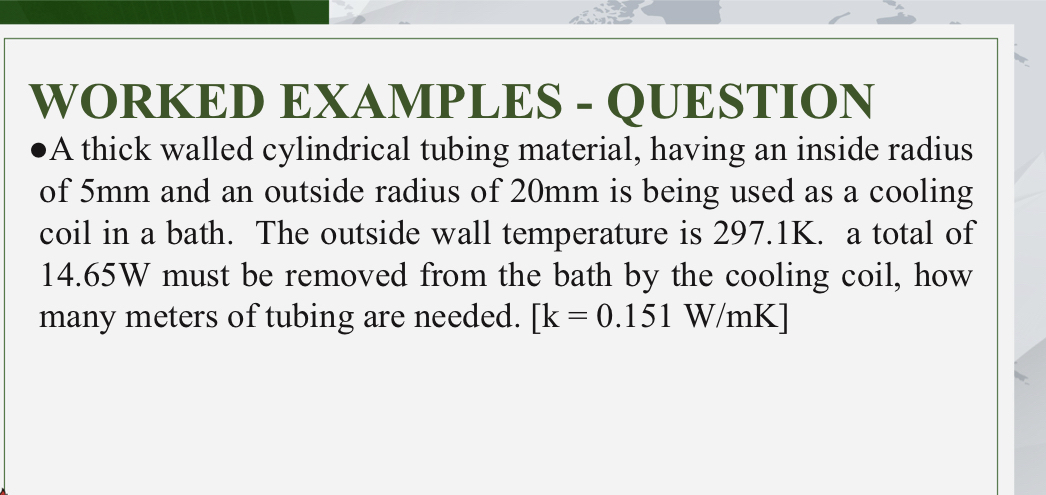 Solved WORKED EXAMPLES - ﻿QUESTIONA thick walled cylindrical | Chegg.com
