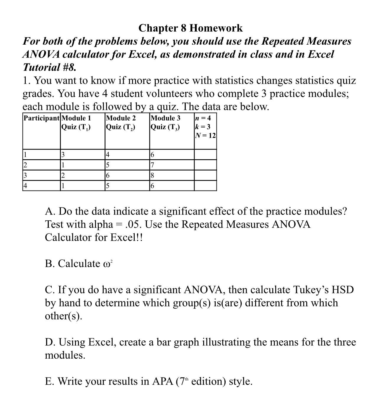 For both of the problems below, you should use the | Chegg.com
