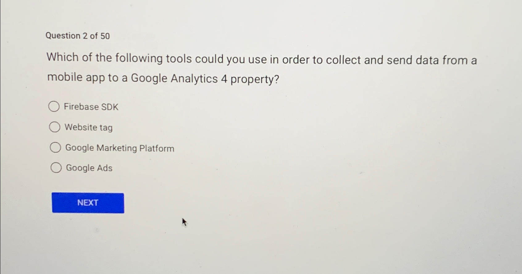 Solved Question 2 ﻿of 50Which of the following tools could | Chegg.com