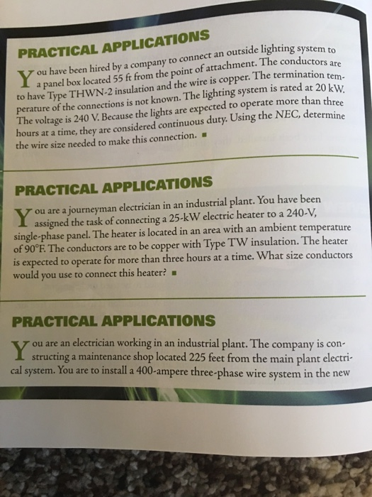 Solved de lighting system to The termination tem- PRACTICAL | Chegg.com